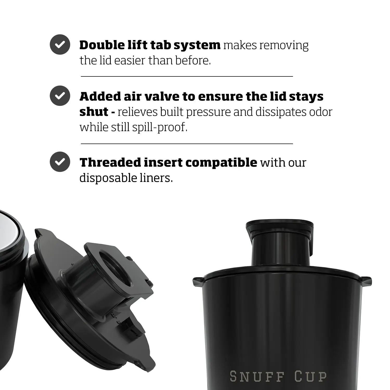 The Snuff Cup Pro™ Spit Cup with Hidden Can Storage - TikTok Shop
