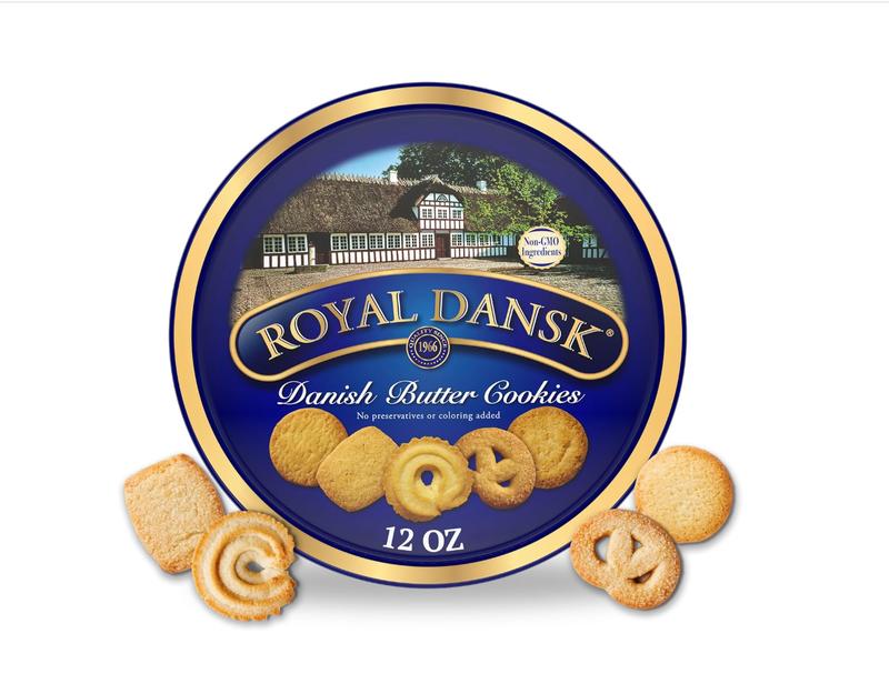 Royal Dansk Danish Butter Cookies Premium Assorted in Gift Tin 12 oz ...