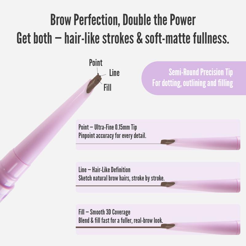 SUREZIA Feather Edge Brow Pencil 3 in 1 Kit (Pencil + Refill + Sanding ...
