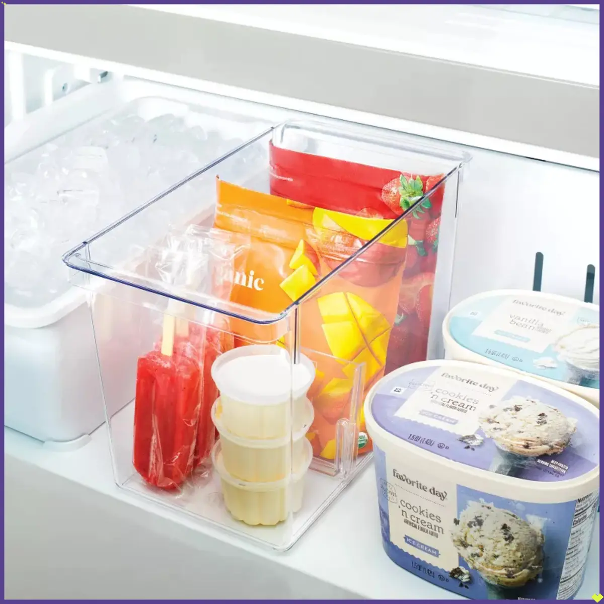 Deep Fridge & Freezer Bin Clear - for Kitchen Organization, Brightroom ...