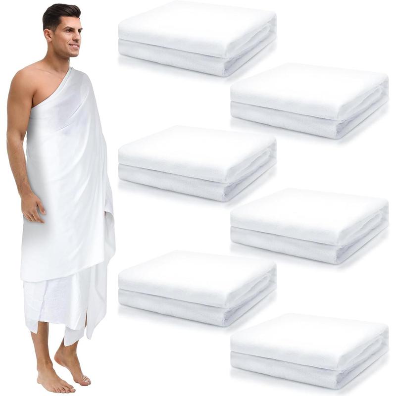Bismillah 6 Pcs Ahram Ihram Set for Hajj and Umrah – Islamic White ...