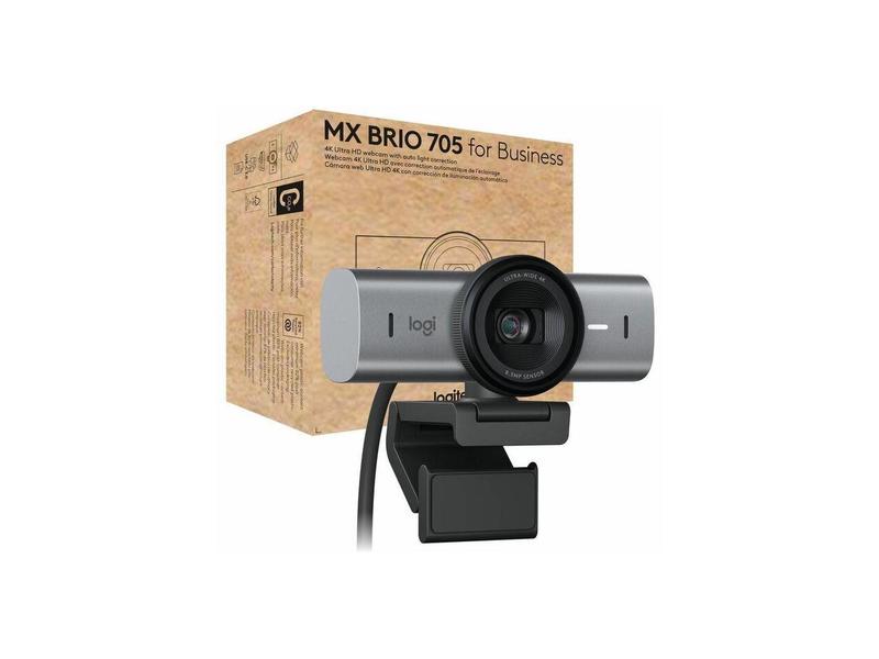 Logitech BRIO 705 Webcam - 8.5 Megapixel - USB Type C - 4K - 4096 x ...