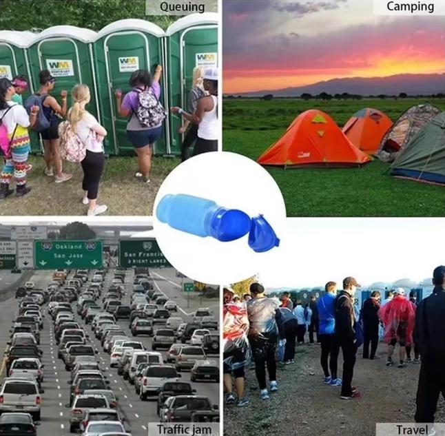 1set Urinal Car Urinal Bucket Outdoor Standing Urine Emergency Travel ...