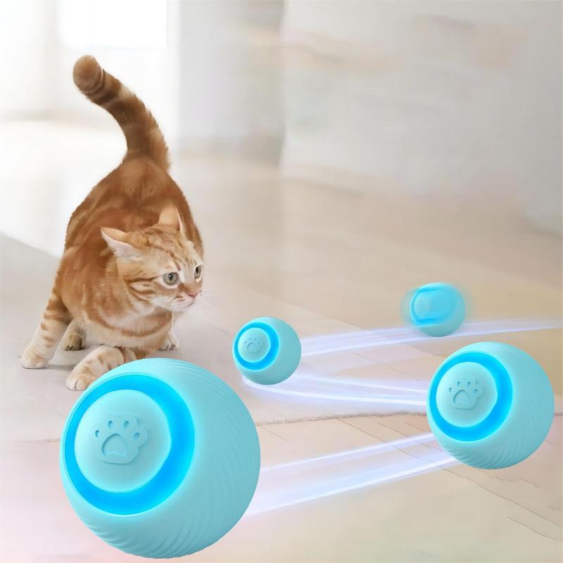 USB Rechargeable Smart Rolling Ball, 1 Count Interactive Cat Toy, Smart ...
