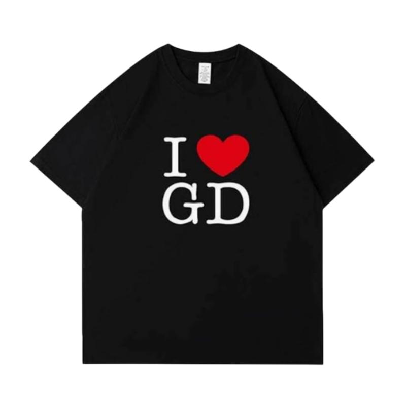 I Love GD T-Shirt - Classic Graphic Print Tee, Unisex Casual Streetwear ...