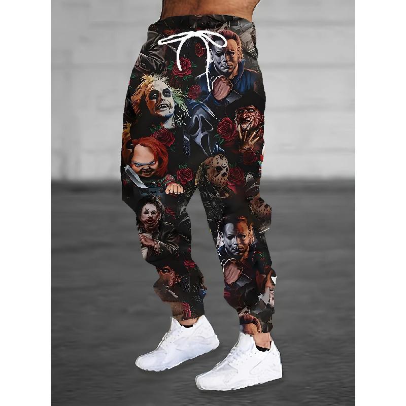 Men's Creative Evil Character 3D Pattern Printed Casual Comfortable ...