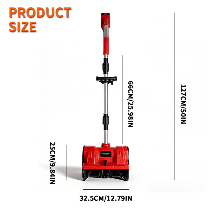 Cordless Snow Shovel DK388-01 21V 12-Inch 2-Ah*2 Battery Foldable Snow ...
