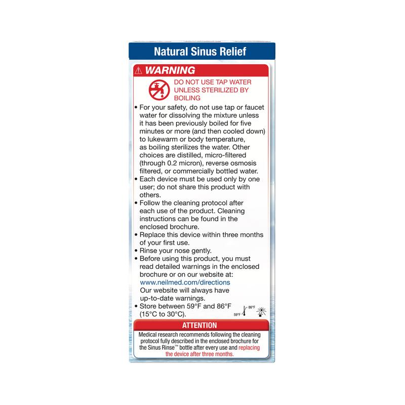 NeilMed Sinus Rinse Starter Kit with 5 Packets