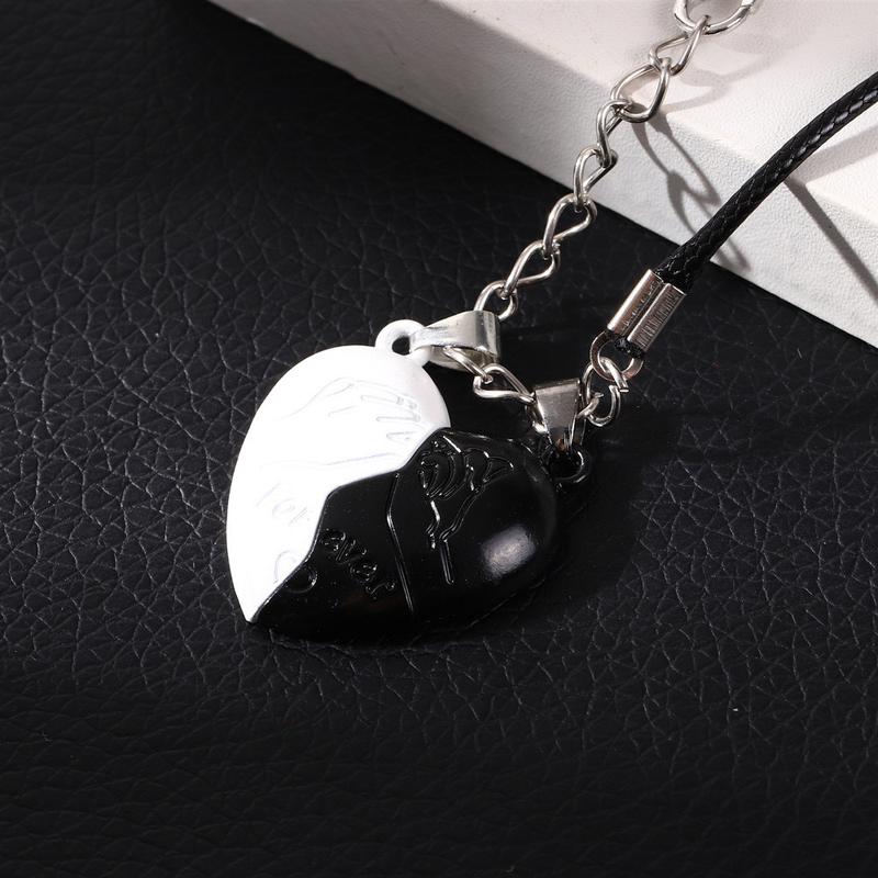 1 pair Design pendant clavicle chain puller heart-shaped magnetic ...