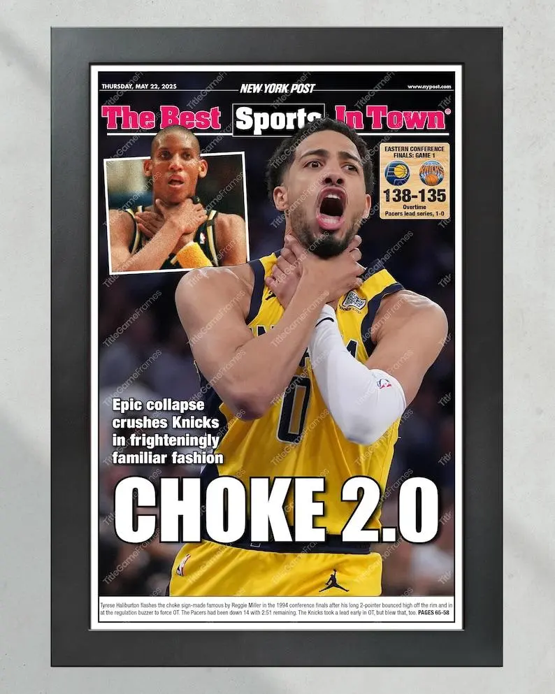 2025 Tyrese Haliburton 'Choke 2.0' – Pacers vs. Knicks Game 1 ...