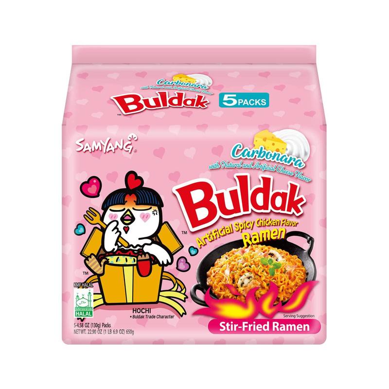 Samyang Buldak Spicy Ramen, Hot Chicken Ramen, Korean Stir-Fried ...