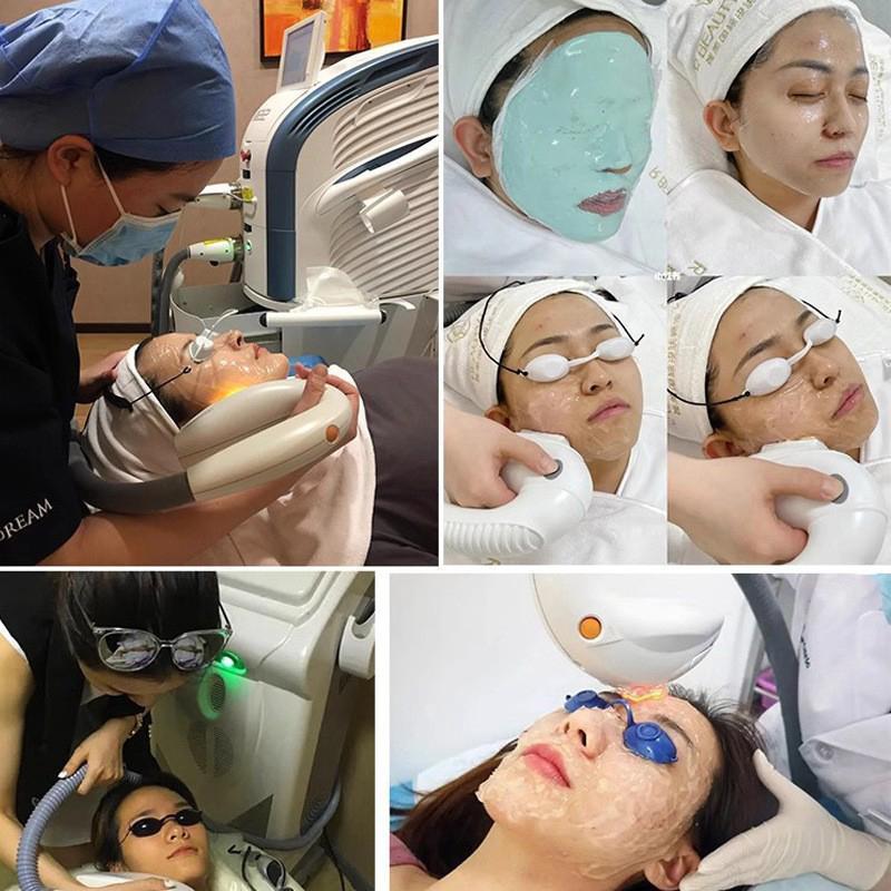 Silicone Laser Protective Eye Mask Adjustable Black Tanning Goggles ...