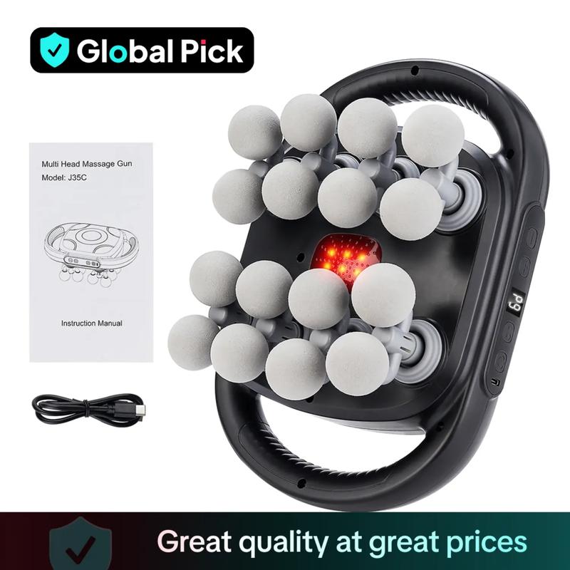 16-head Massager, Electric Muscle Massager, Portable Handheld Muscle ...