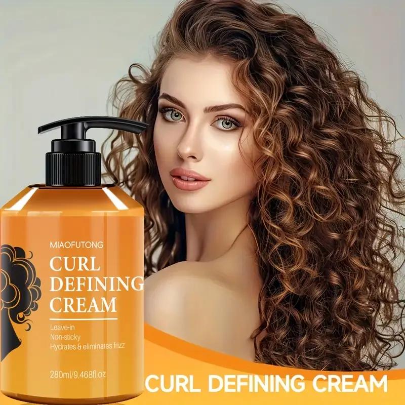 Curl Defining Cream 280ml for Wavy & Curly Hair – Anti-Frizz ...