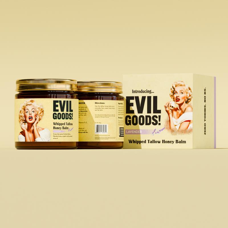EVIL GOODS! 2-PACK Whipped Beef Tallow & Manuka Honey Organic ...