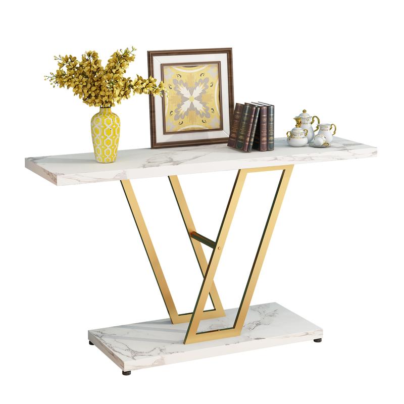 Console Table, Industrial Hallway Table for Entryway, 42 Inch Entryway ...