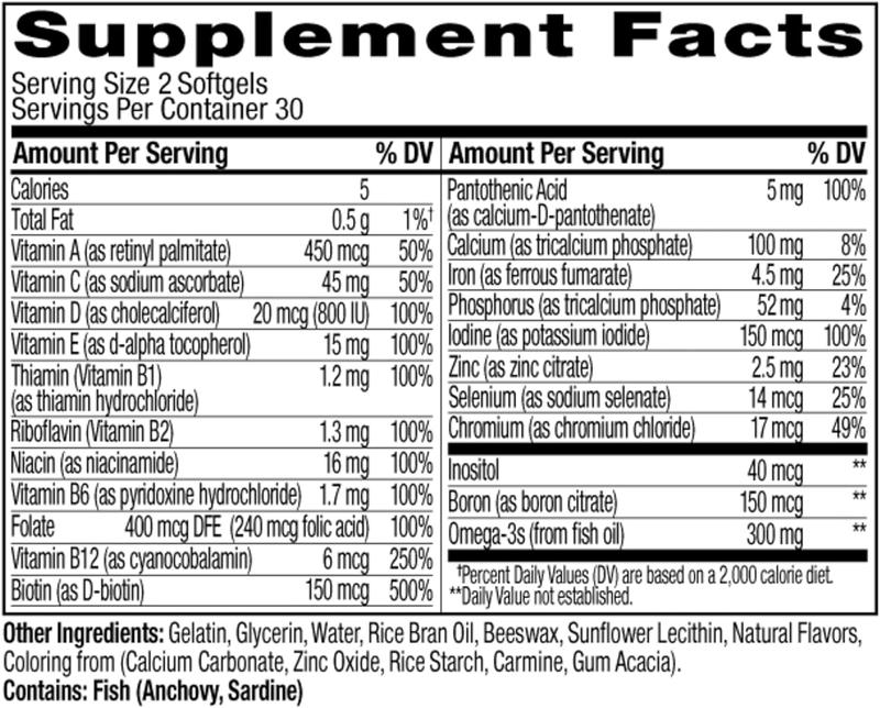 OLLY Ultra Women's Multi Softgels, Overall Health and Immune Support ...