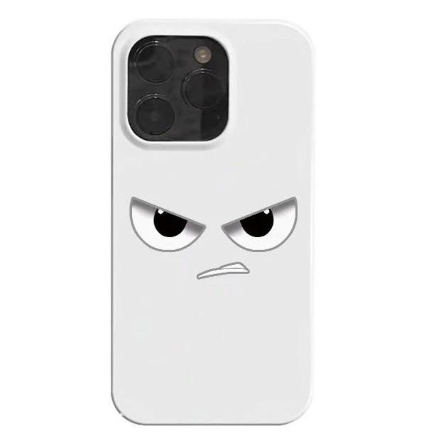Warrenty Semi-Transparent Matte Milky Angry Expression Phone Case for ...