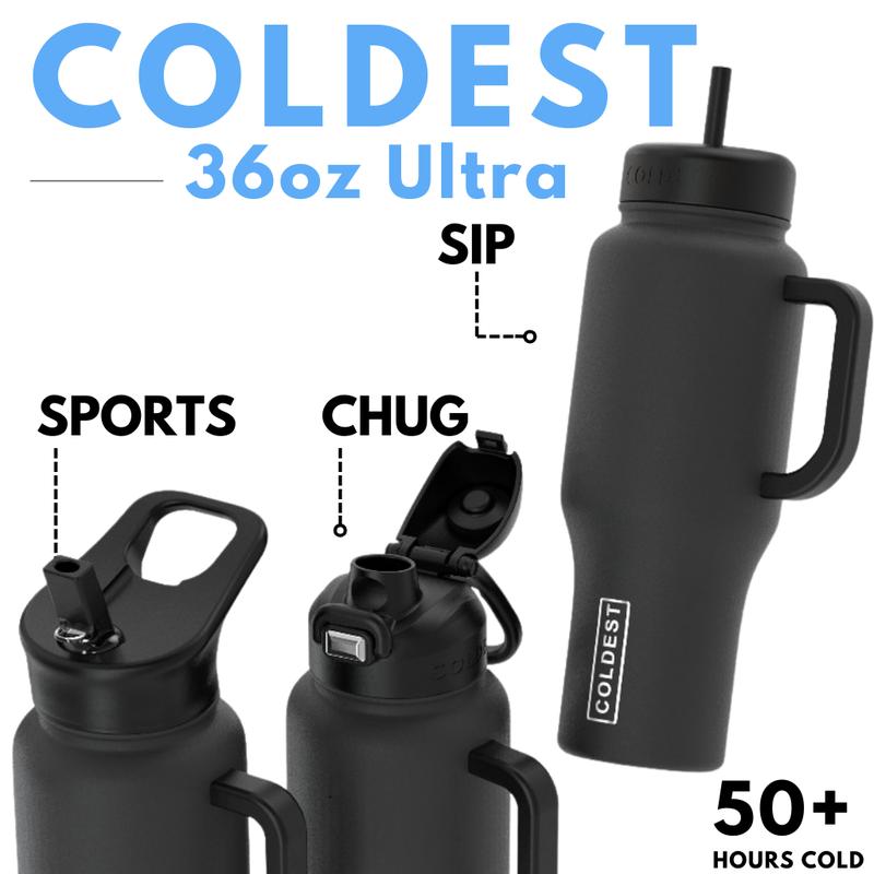 COLDEST 36oz Limitless Ultra V8 – Premium 36oz Insulated Stainless ...