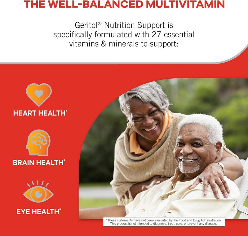 Geritol Nutrition Support Multivitamin Supplement with B-Vitamins ...