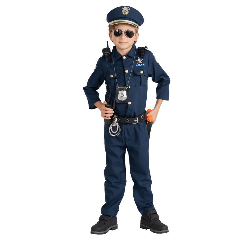 Boy Police Costume Set for Kids - Police Uniform Includes Shirt, Pants ...