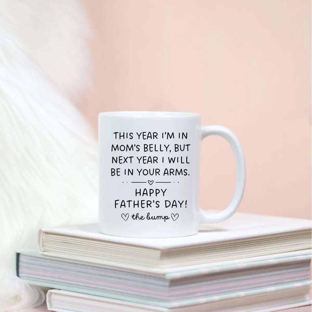 First Time Dad Gift, Next Year I'll Be In Your Arms Coffee Mug, Fathers ...