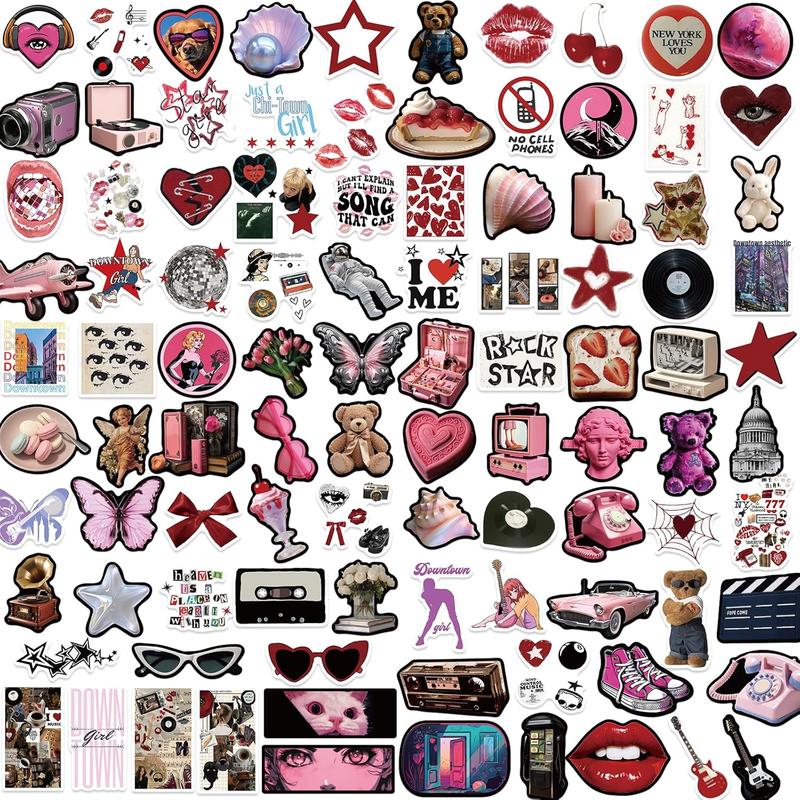 100PCS Y2K Aesthetic Stickers Pack – Downtown Girls 2000s Cyber Retro ...