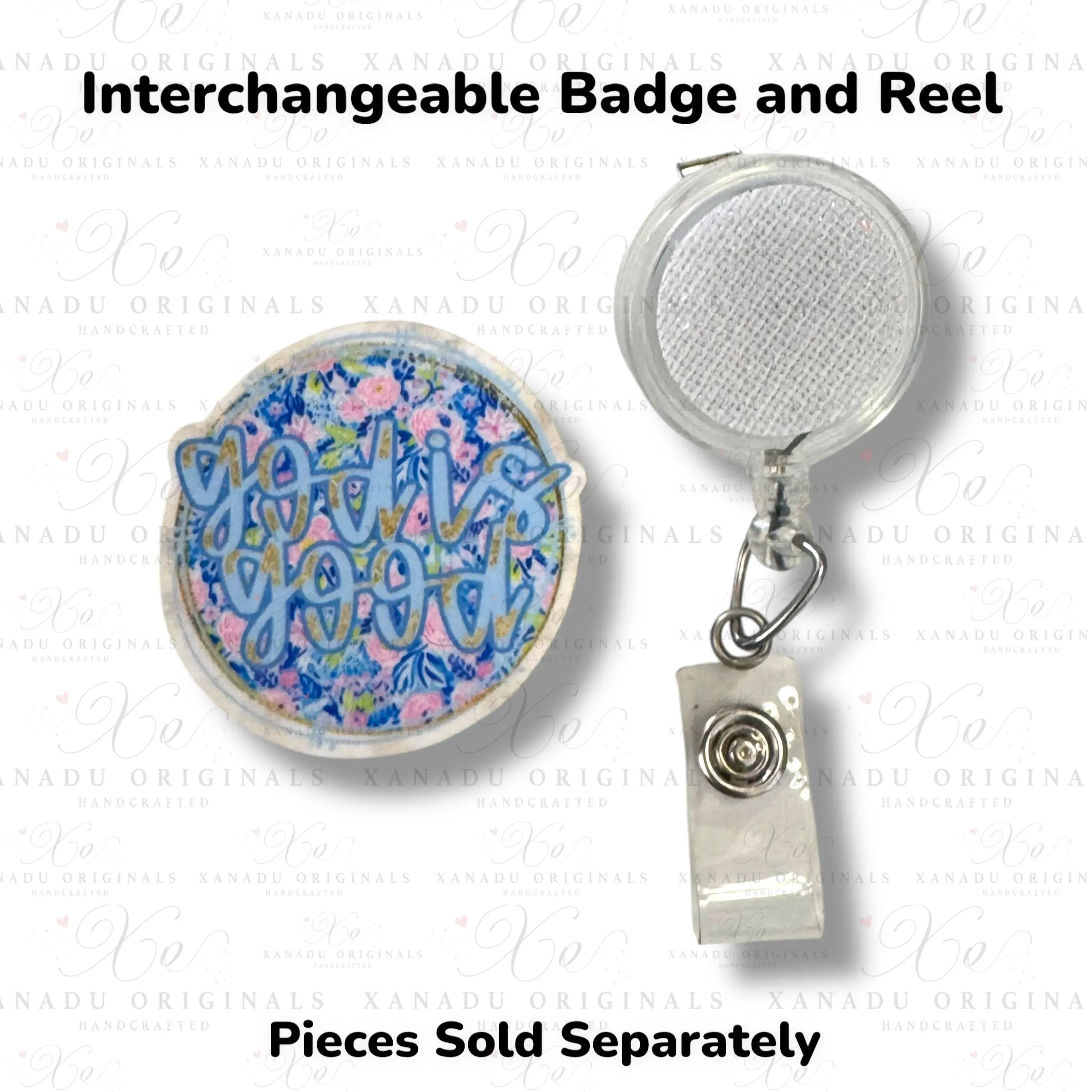 God Is Good Interchangeable Badge Button with Reel Option - TikTok Shop