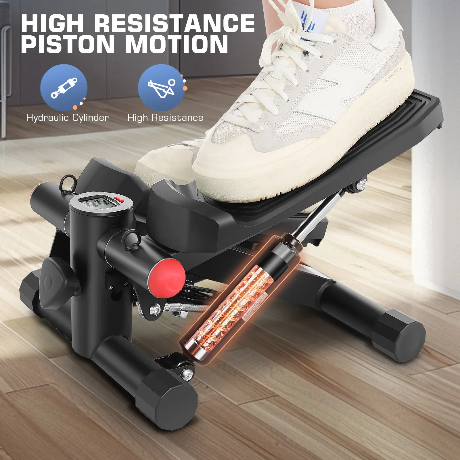 Ancheer Steppers for Exercise with double Resistance Bands ，Mini ...