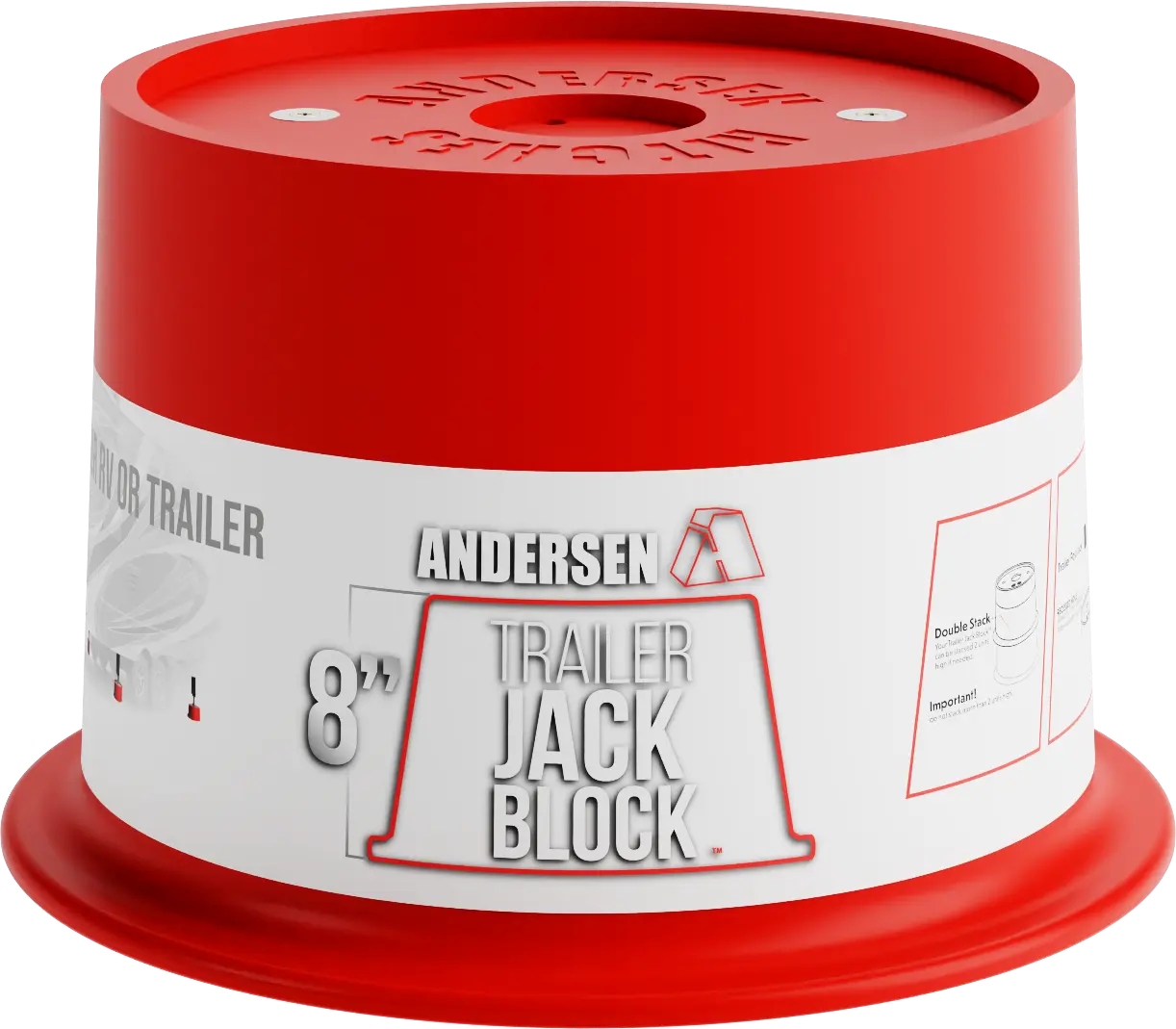 Andersen Hitches Trailer Jack Block 3608 Towing and Trailer Accessories ...