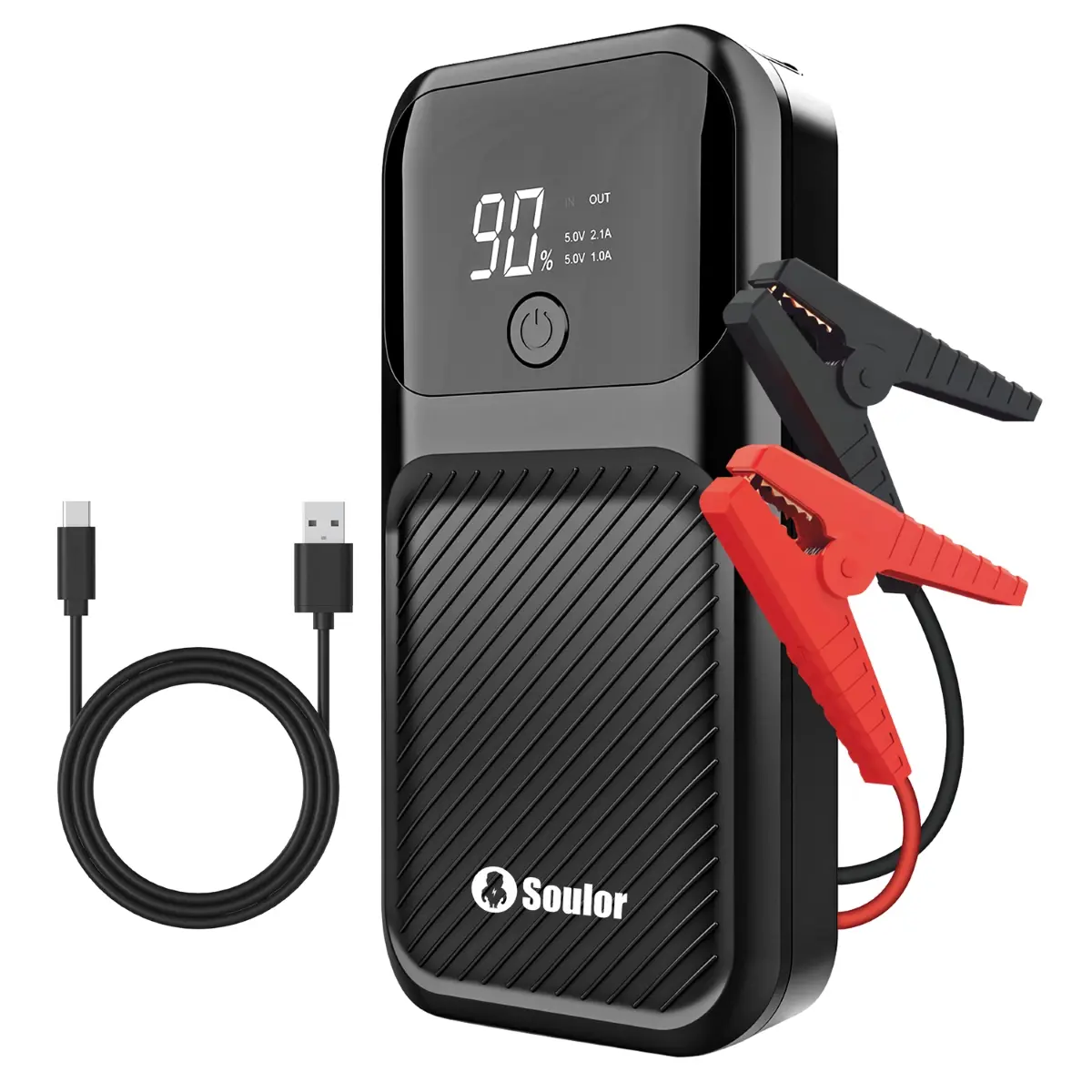Soulor CY52 Portable 18000mAh Car Jump Starter Compact Lithium Battery ...