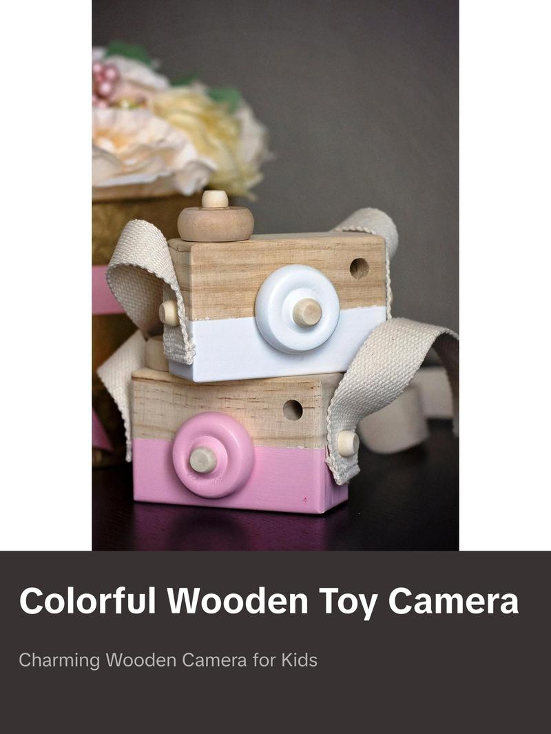 Wooden Toy Camera Photography Prop - TikTok Shop