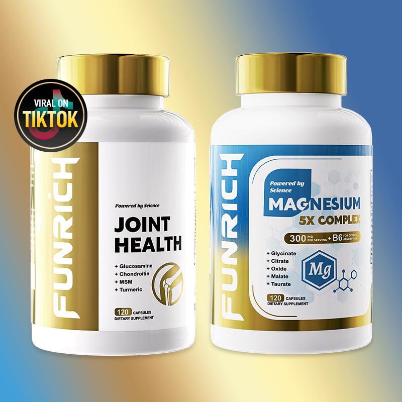FUNRICH Move & Relax Bundle with Advanced Joint Support – Glucosamine ...