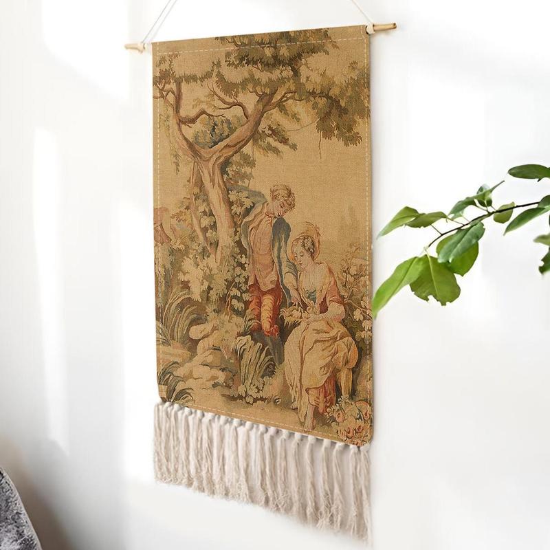 Vintage Van Gogh Oil Painting Printed Tapestry with Tassel, 1 Count ...