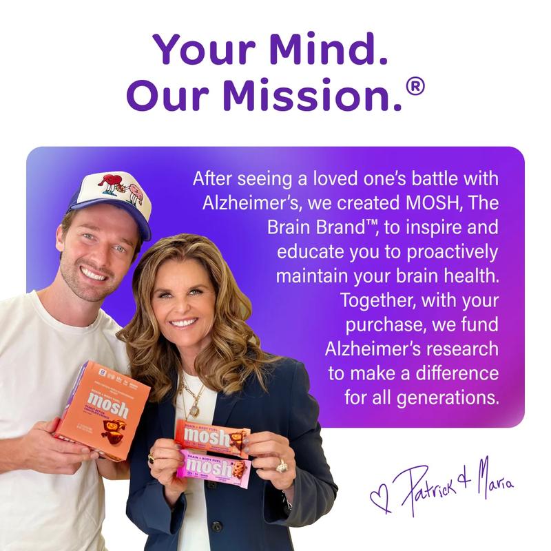 MOSH Raspberry White Chocolate Crunch Protein Bars (Exclusive Limited-Edition) - 12 Bars, High ...