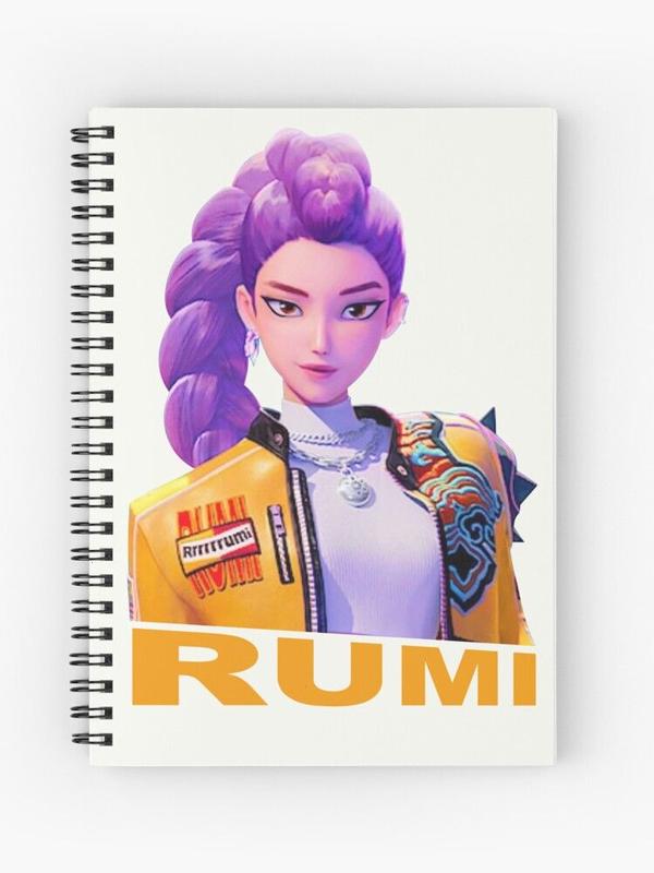 Rumi huntrix kpop demon hunters Spiral Notebook - TikTok Shop