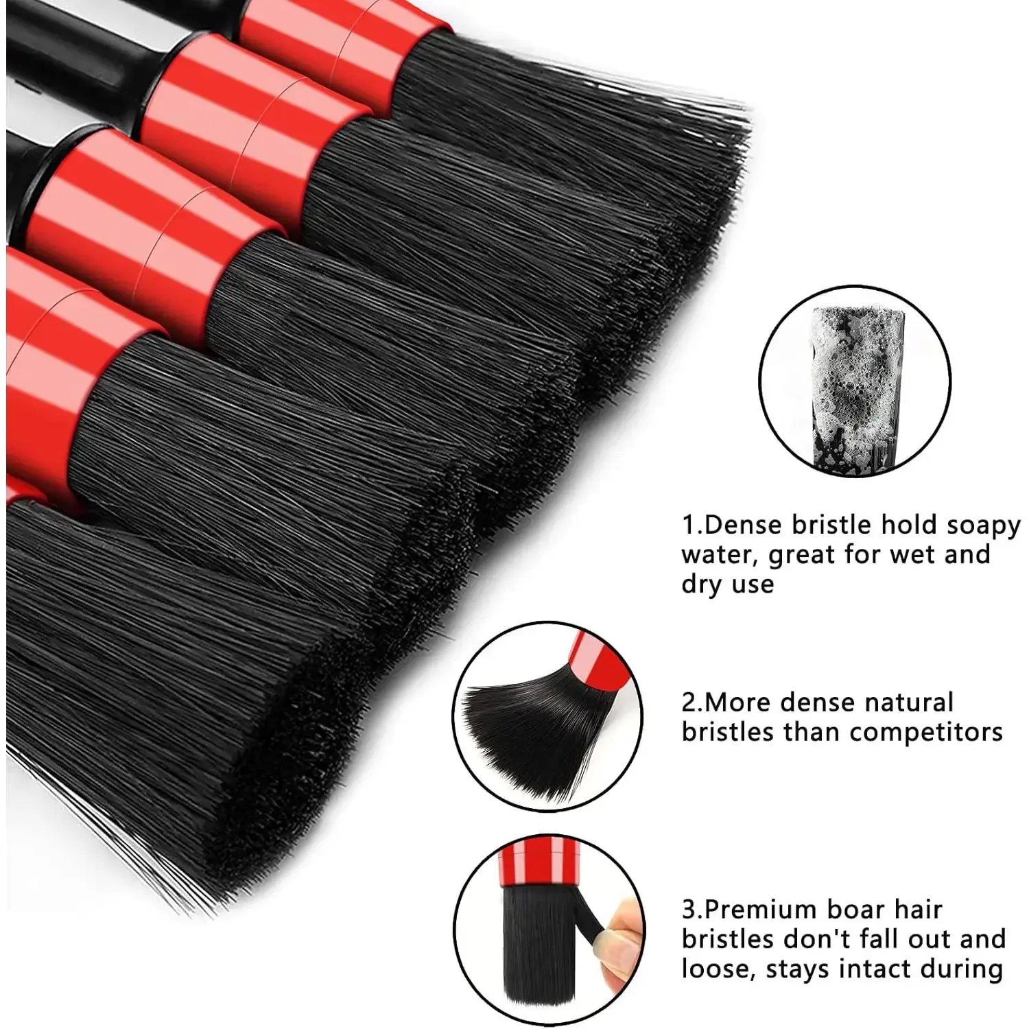 10pcs Auto Car Detailing Brush Set Car Interior Cleaning Kit Includes 5 ...