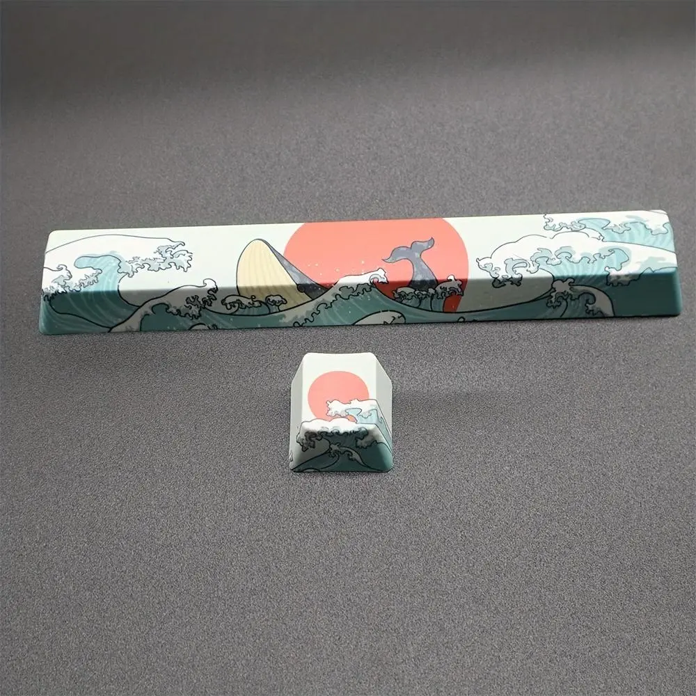Coral Sea Pattern ESC & Spacebar Key Cap, 2 Counts Cartoon Pattern ...