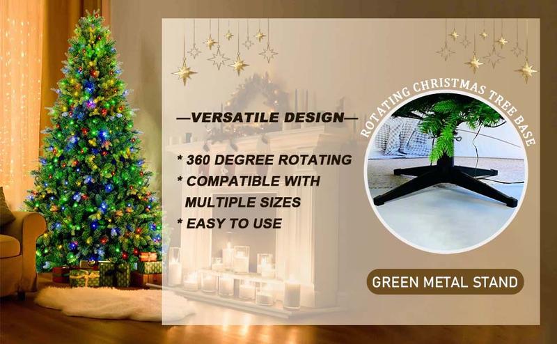 【Christmas Gift】 Musical Rotating Christmas Tree Stand with Remote ...