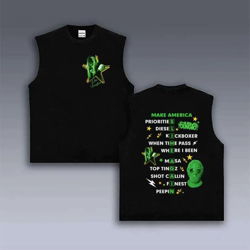 YoungBoy Tank Top, Rapper Graphic Shirt, Hip Hop Streetwear Clothing ...