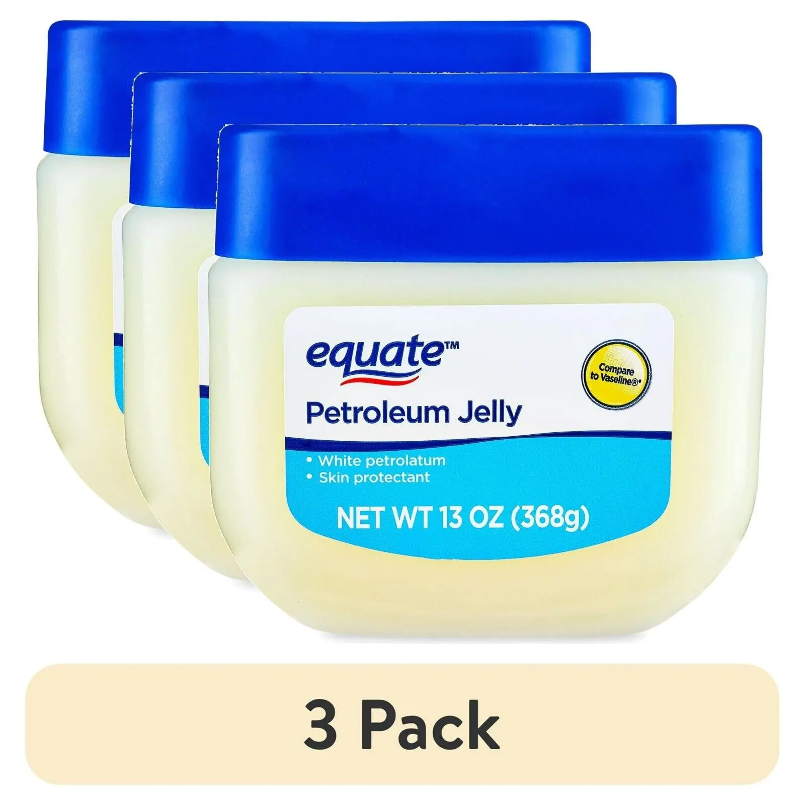 Equate Petroleum Jelly, 13 oz, Skin Protectant, Original, All Skin ...