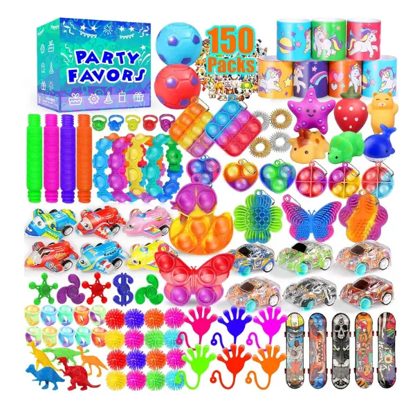 Party Favors for Kids 8-12 4-8, 150-Pack Fidget Toys Bulk, Treasure Box ...