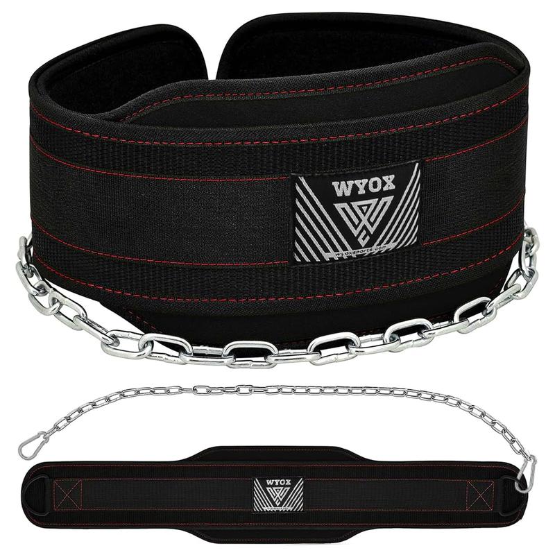 WYOX Dip Belt with Steel Chain for Weighted Dips, Pull Ups & Squats ...