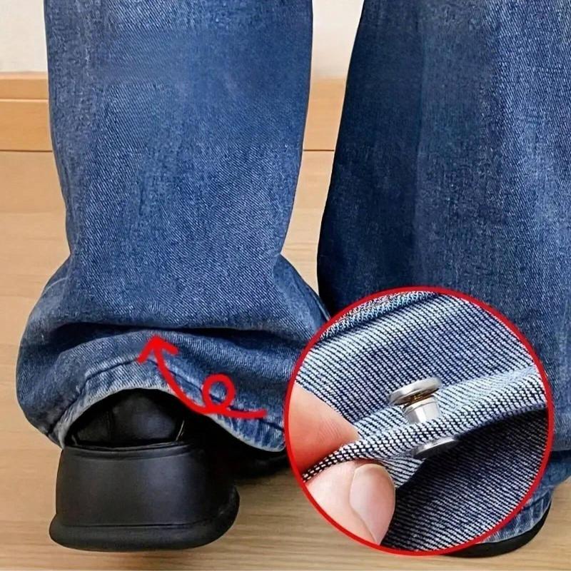 Invisible Adjustable Pant Clip, 2pcs Durable Alloy Detachable Hem Clip ...