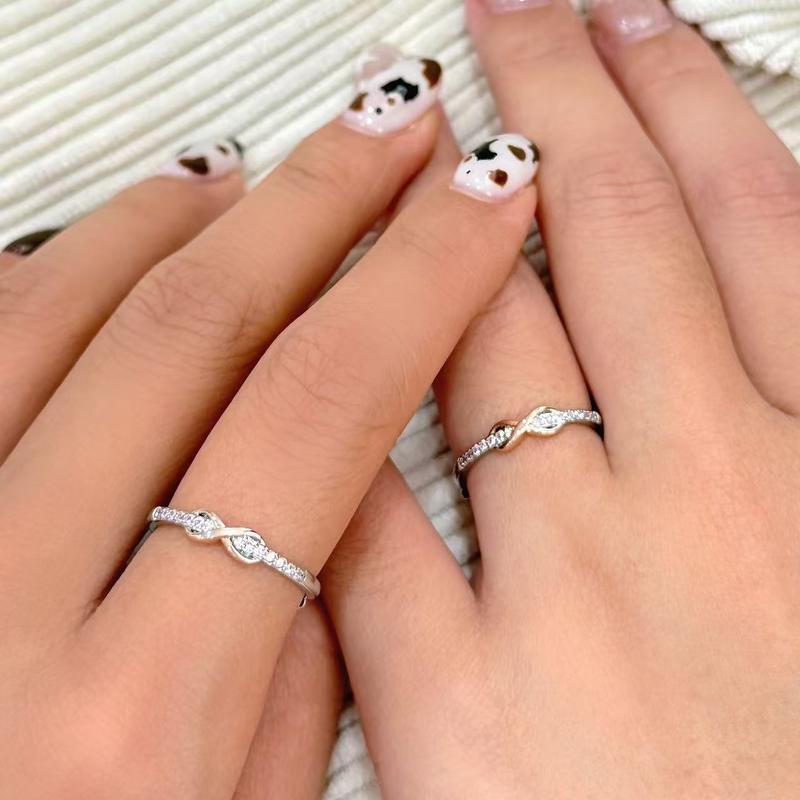 2PCS Forever Best Frineds Pink Infinity Love Ring – A Promise That ...
