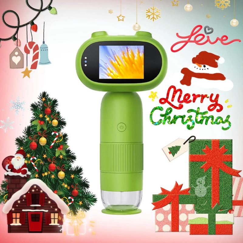 Pocket Microscope with 1000X Magnification 2" IPS Screen 1080P HD 8 ...