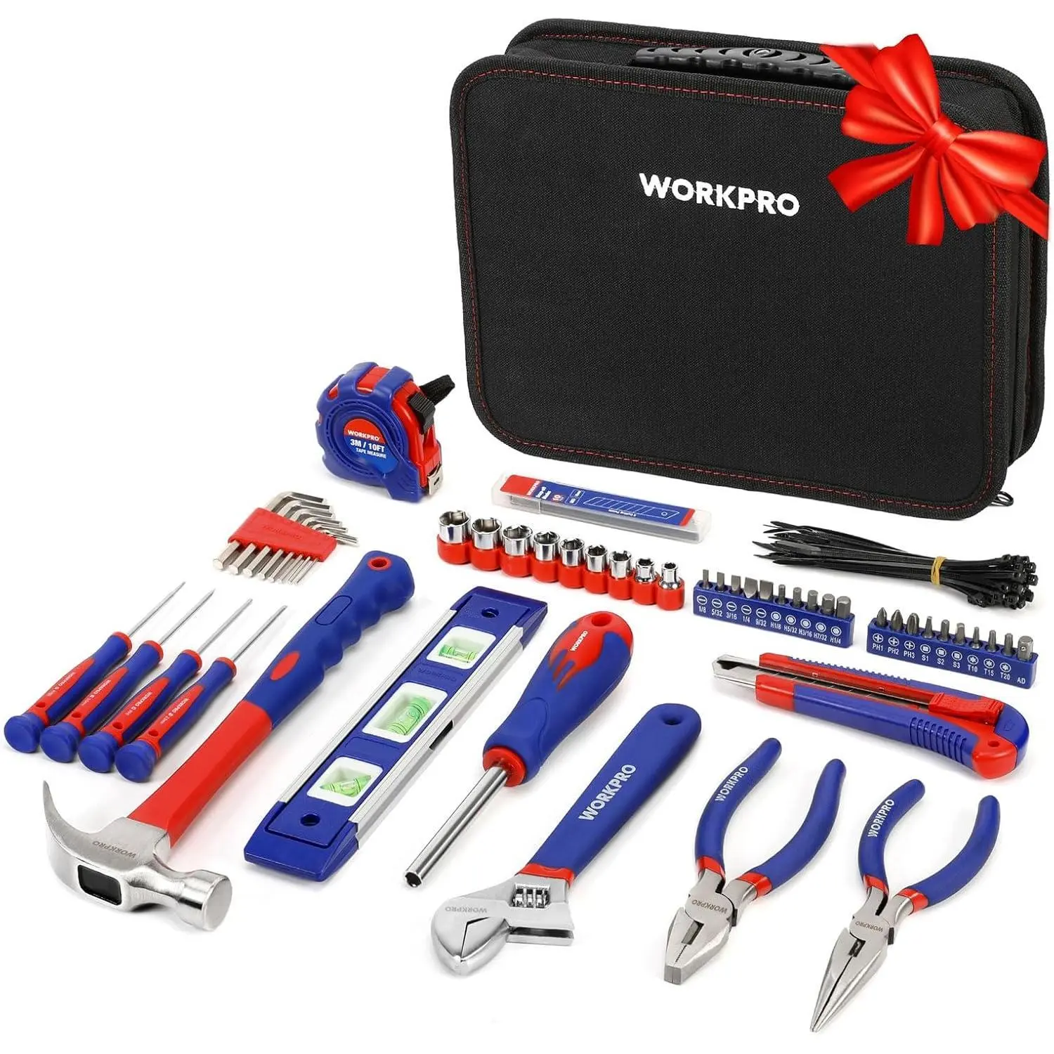 Home Tool Kit 100 Piece Kitchen Drawer Household Hand Tool Set with ...