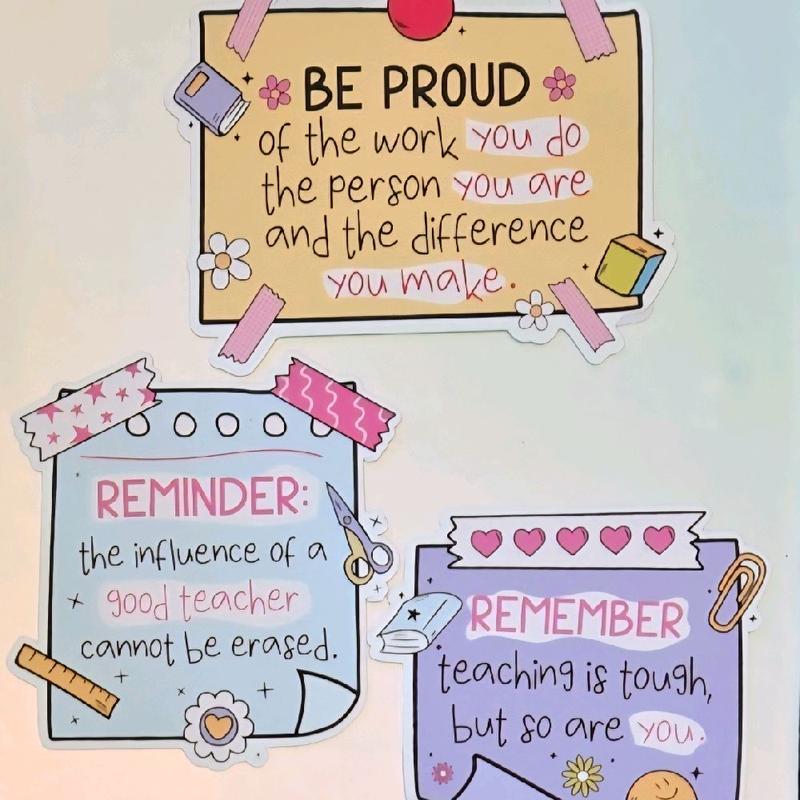 Teacher Affirmation Appreciation Stickers - Be Proud of Your Work ...