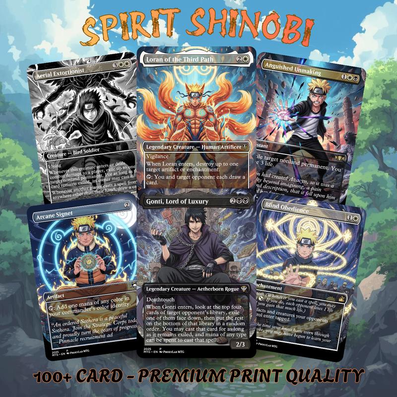 Spirit Shinobi Proxy Deck – Anime Fan Deck – MTG Commander Deck – Proxy ...