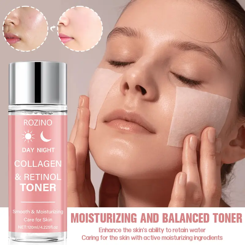 ROZINO- Collagen Retinol Toner - Smooth & Moisturizing Day Night ...
